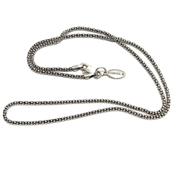 Samuel B. | Jewelry | Nwot Samuel B Sterling Silver Oxidized 2mm ...